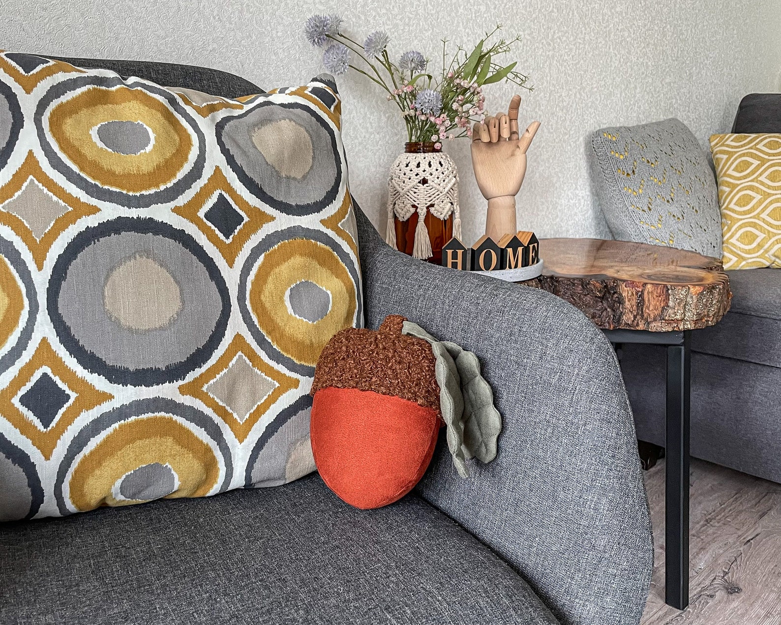 Acorn Plush Pillow Harvest Decor Thanksgiving Decoration - Etsy