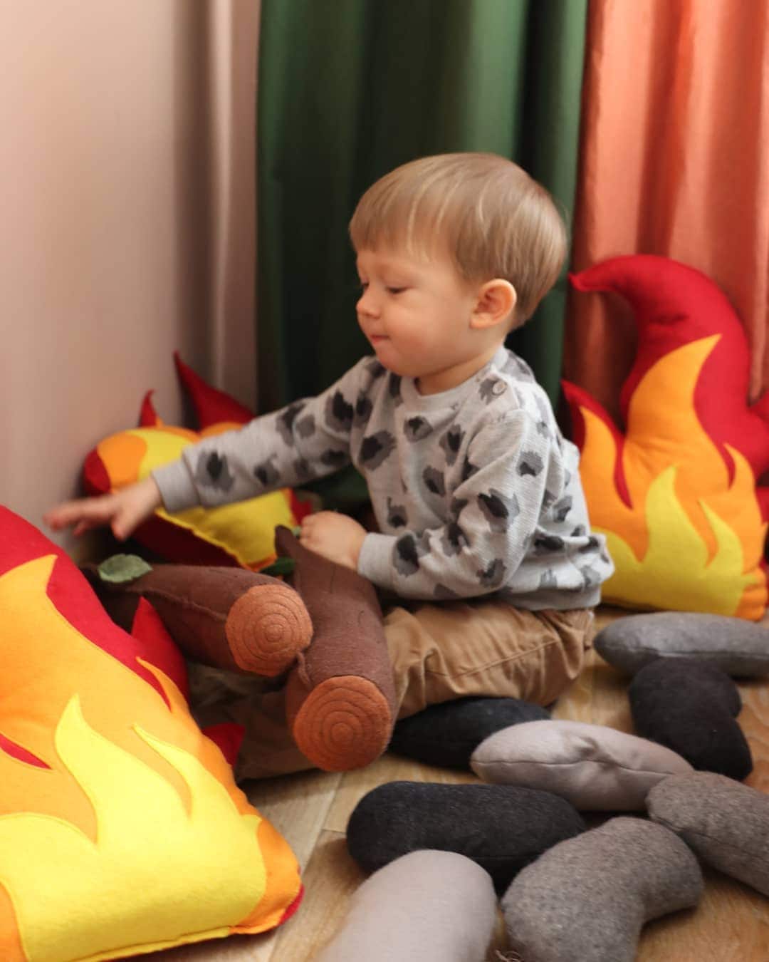 Play Campfire Plush Campfire Set Toy Camp Fire Big Set - Etsy