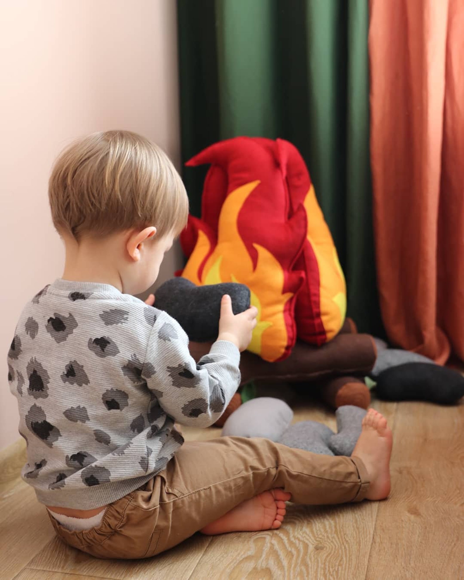 Play Campfire, Plush Campfire Set, Toy Camp Fire Big Set, Pretend ...