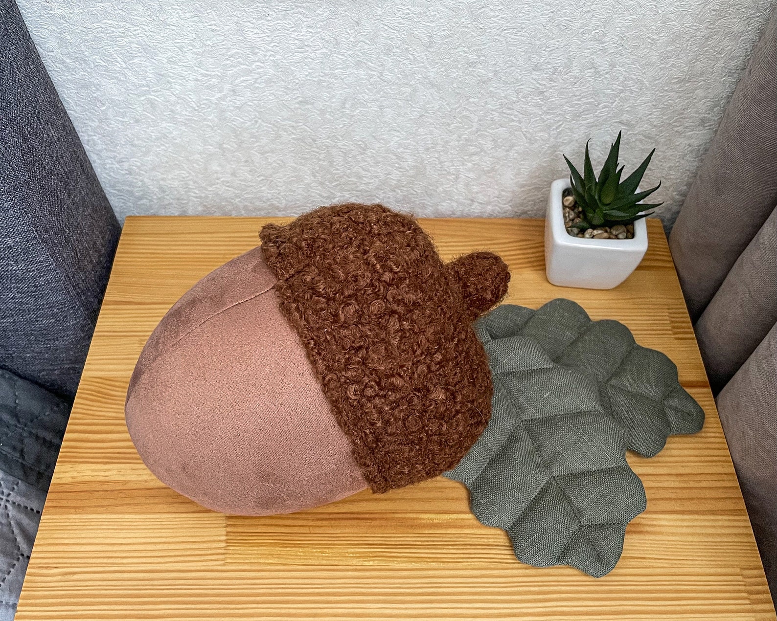 Acorn Pillow Woodland Nursery Decorative Pillow Pillow Fall | Etsy