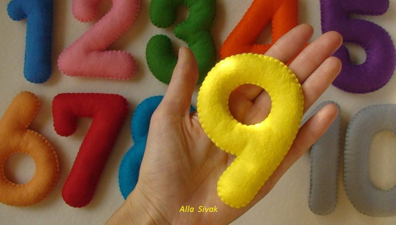 Felt Numbers PDF Pattern, Learning Numbers, Numbers Pattern ...