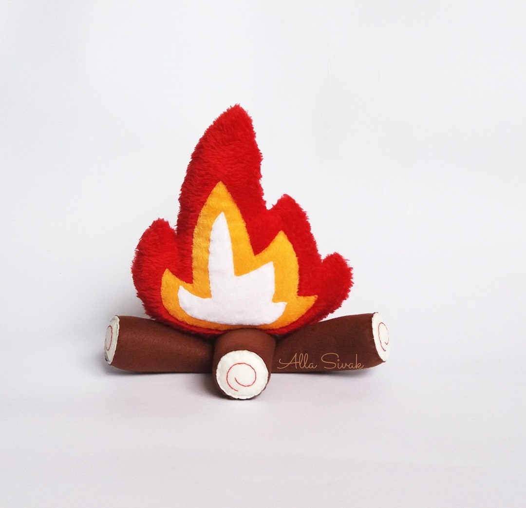 Campfire Toy Plush Campfire Woodland Decor Campfire Pillow Campfire ...