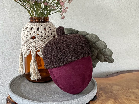 Woodland Nursery Decor Acorn Nursery Acorn Plush Toy Acorn - Etsy