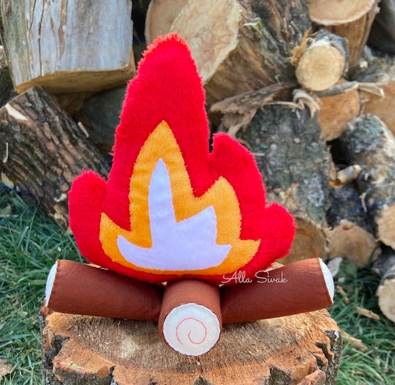 Campfire Pillow Woodland Decor Campfire Toy Plush Campfire - Etsy