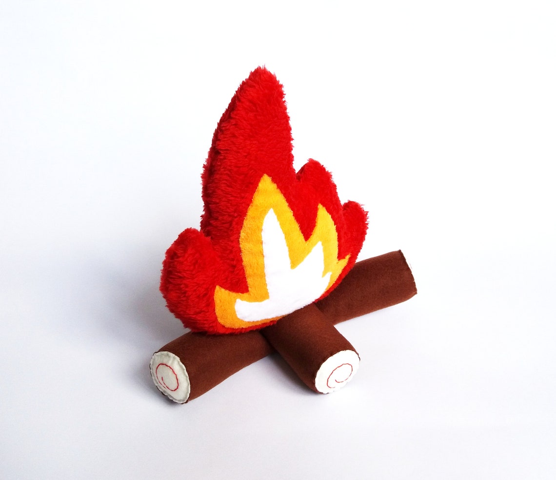 Campfire Toy Plush Campfire Woodland Decor Campfire Pillow - Etsy