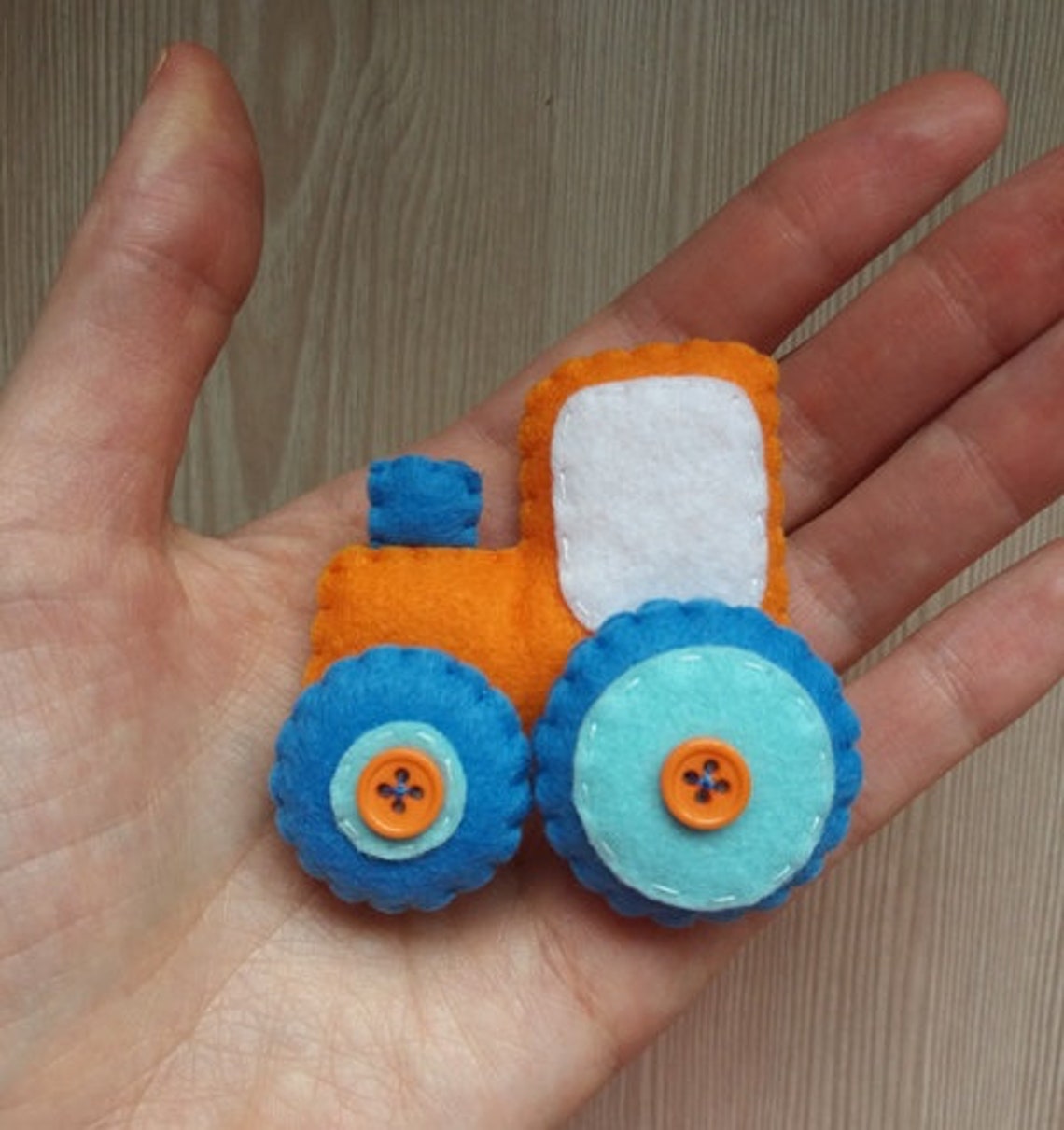 Felt Ornament PDF Sewing Pattern Felt Tractor Pattern Christmas ...