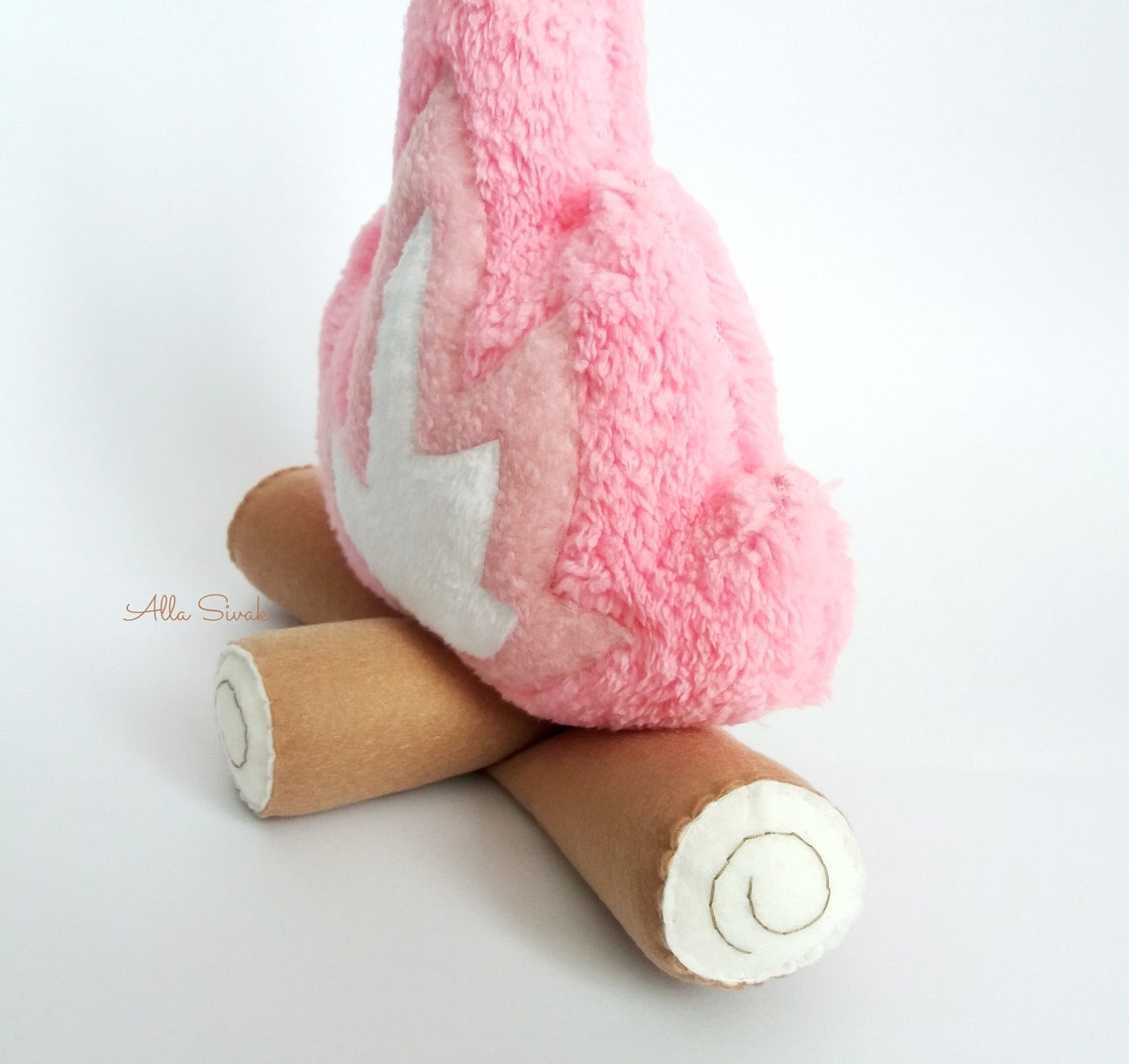 Campfire Pillow Plush Campfire Woodland Girl Nursery Decor | Etsy