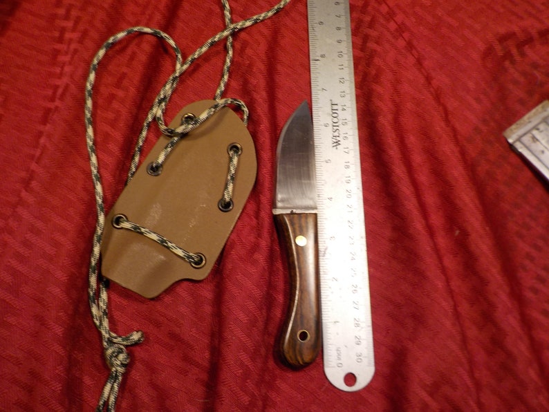 Kneck Knife With Kydex Sheath - Etsy