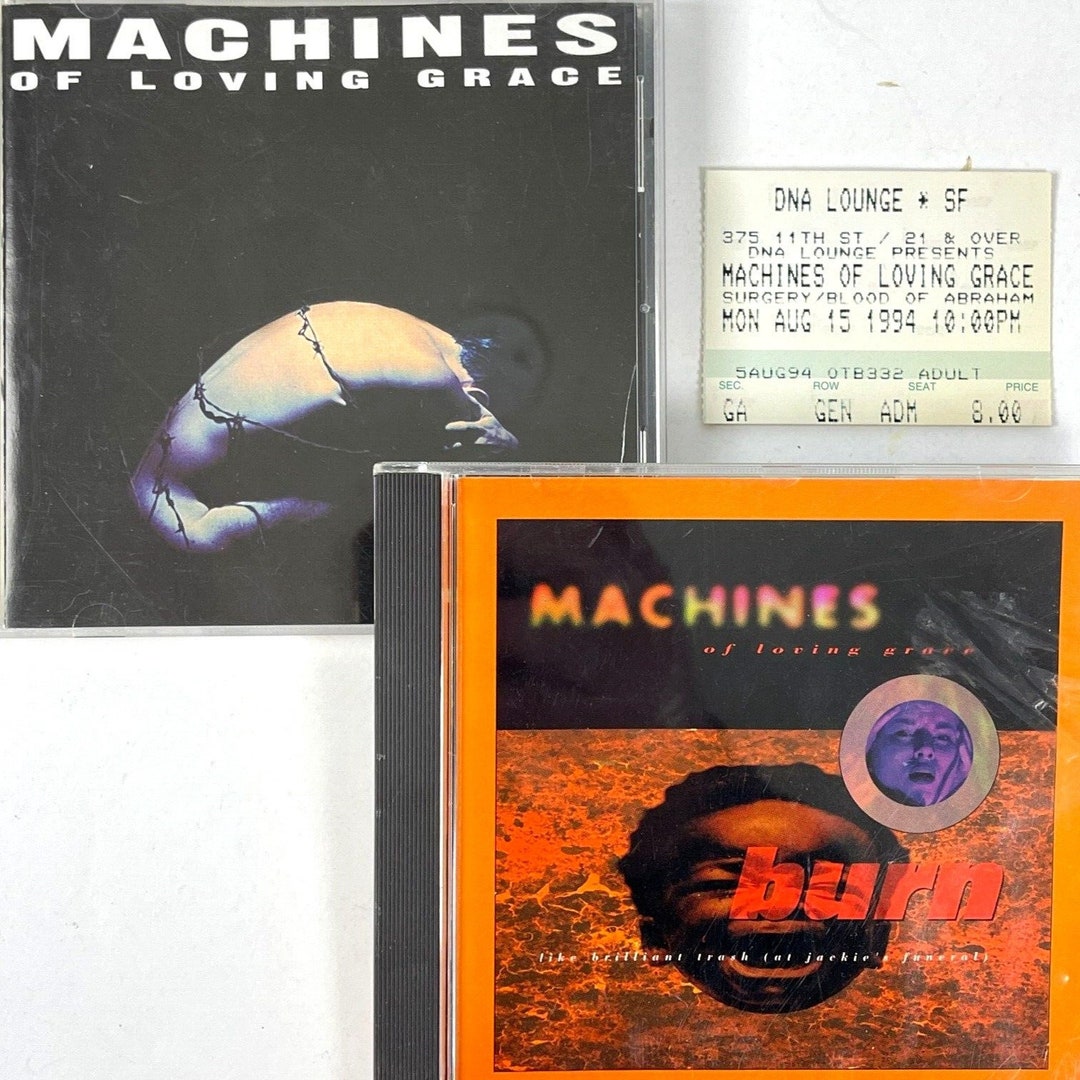 Machines of Loving Grace Concert Ticket Stub 2 CD Bundle Concentration ...