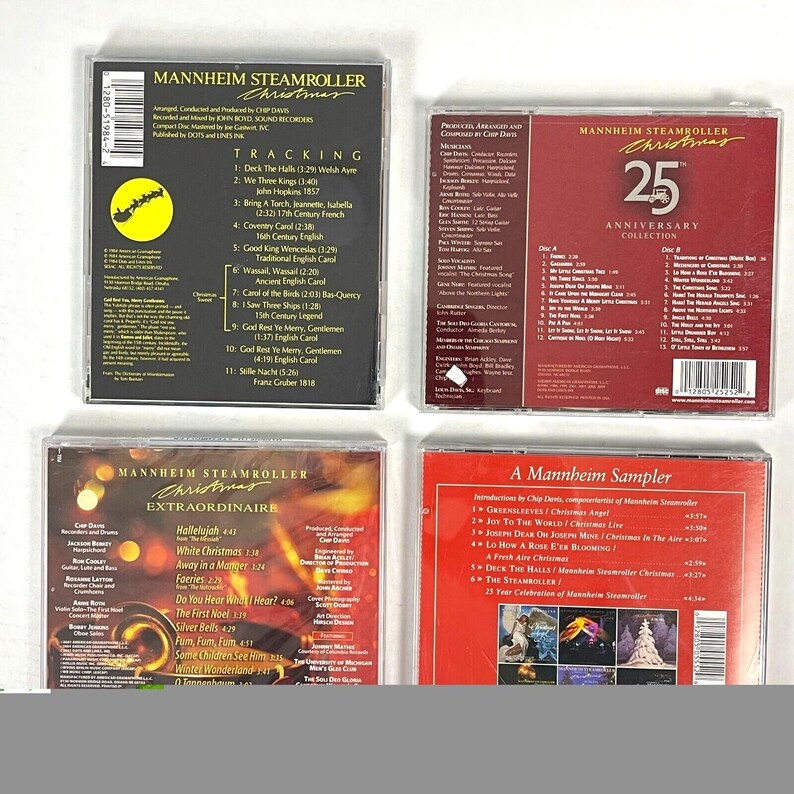 Mannheim Steamroller Chip Davis 8 Christmas CD Bundle Impressions Fresh ...