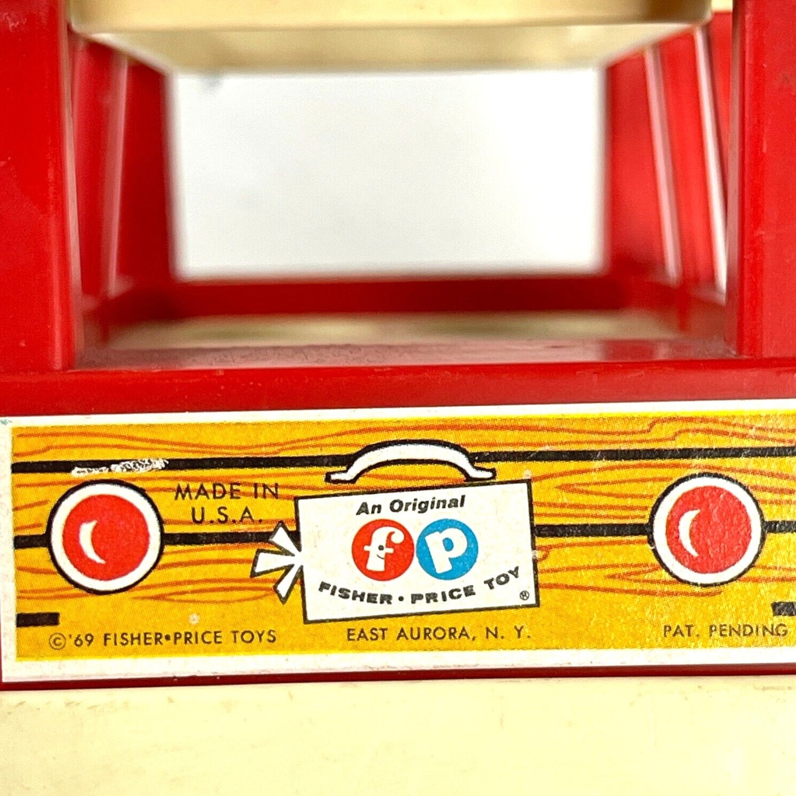 Fisher-price Vintage Mini Bus 1969 USA Made Little People Plastic Toy 5 ...