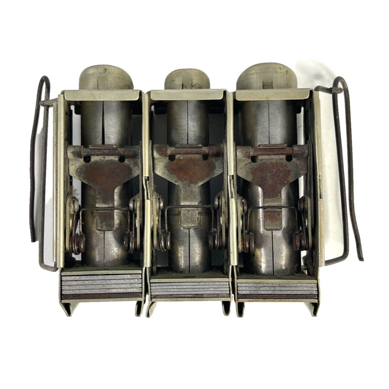 Vintage 3 Barrel Coin Changer Quarter Dime Nickel Slots Steel US Pat ...