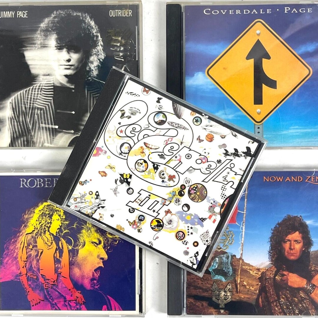 Led Zeppelin Robert Plant Jimmy Page Coverdale 5 CD Bundle III Now and Zen Manic Nirvana ...