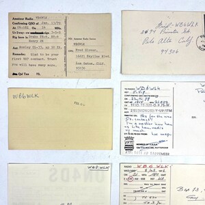 International Amatuer Ham Radio Vintage 11 QSL Card Bundle 1970s/80s ...