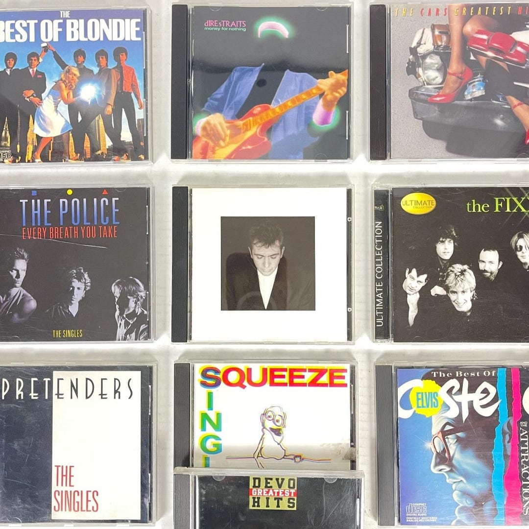 80s New Wave Rock Pop Hits 10 CD Bundle Cars Dire Straits Fixx Police ...