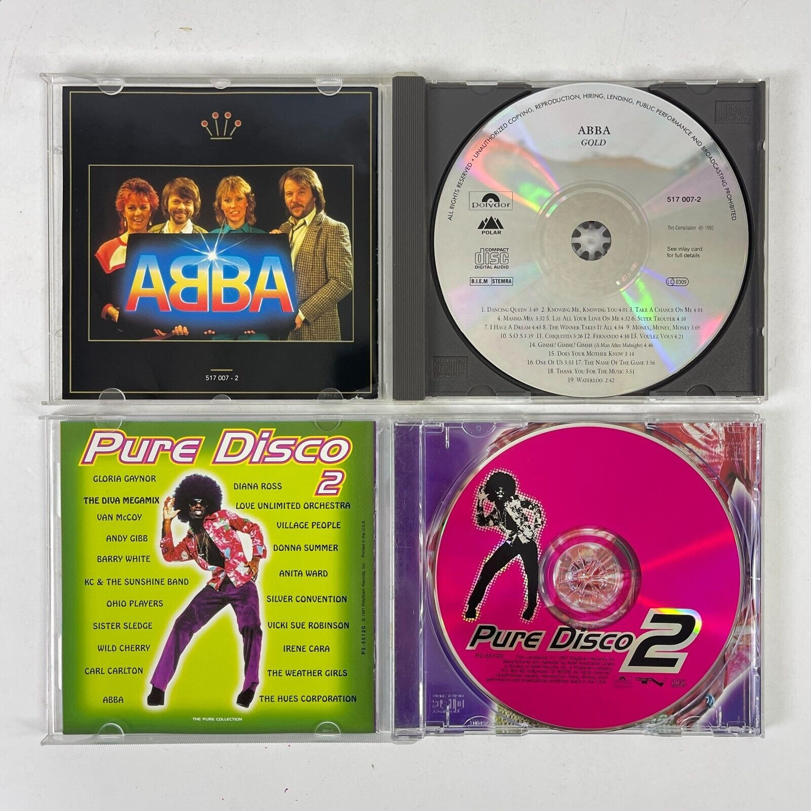 Pure Disco Hits ABBA 2 CD Bundle Gold Greatest 70s Funk Soul Dance Pop ...