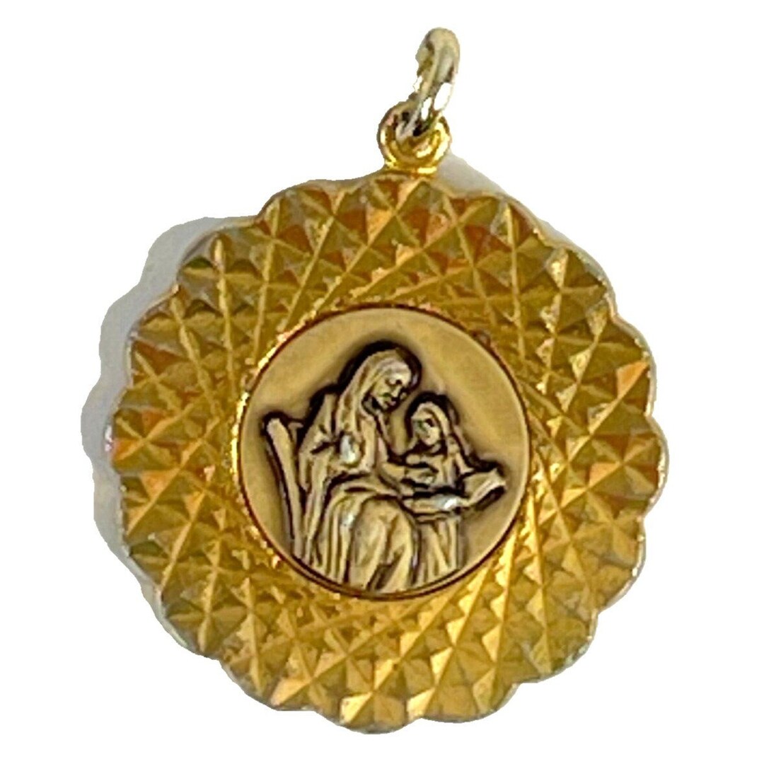 St Ann's Church of San Francisco Vintage Sunburst Medallion Pendant ...