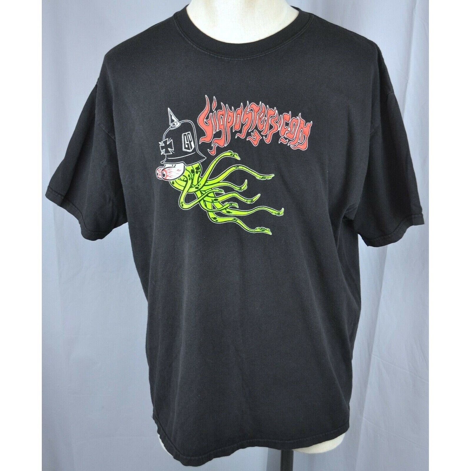 Gig Posters Lowbrow Squid Psych Kustom Kulture T-shirt XL Art Hot Rod ...