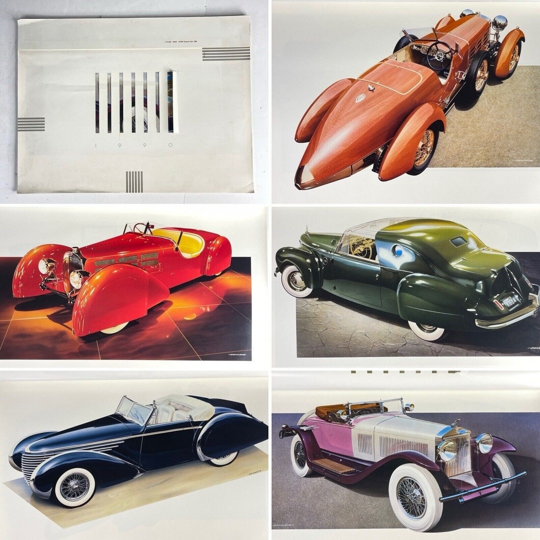 Behring Auto Museum Couture Custom OAAK Cars Vintage 1990 Calendar ...