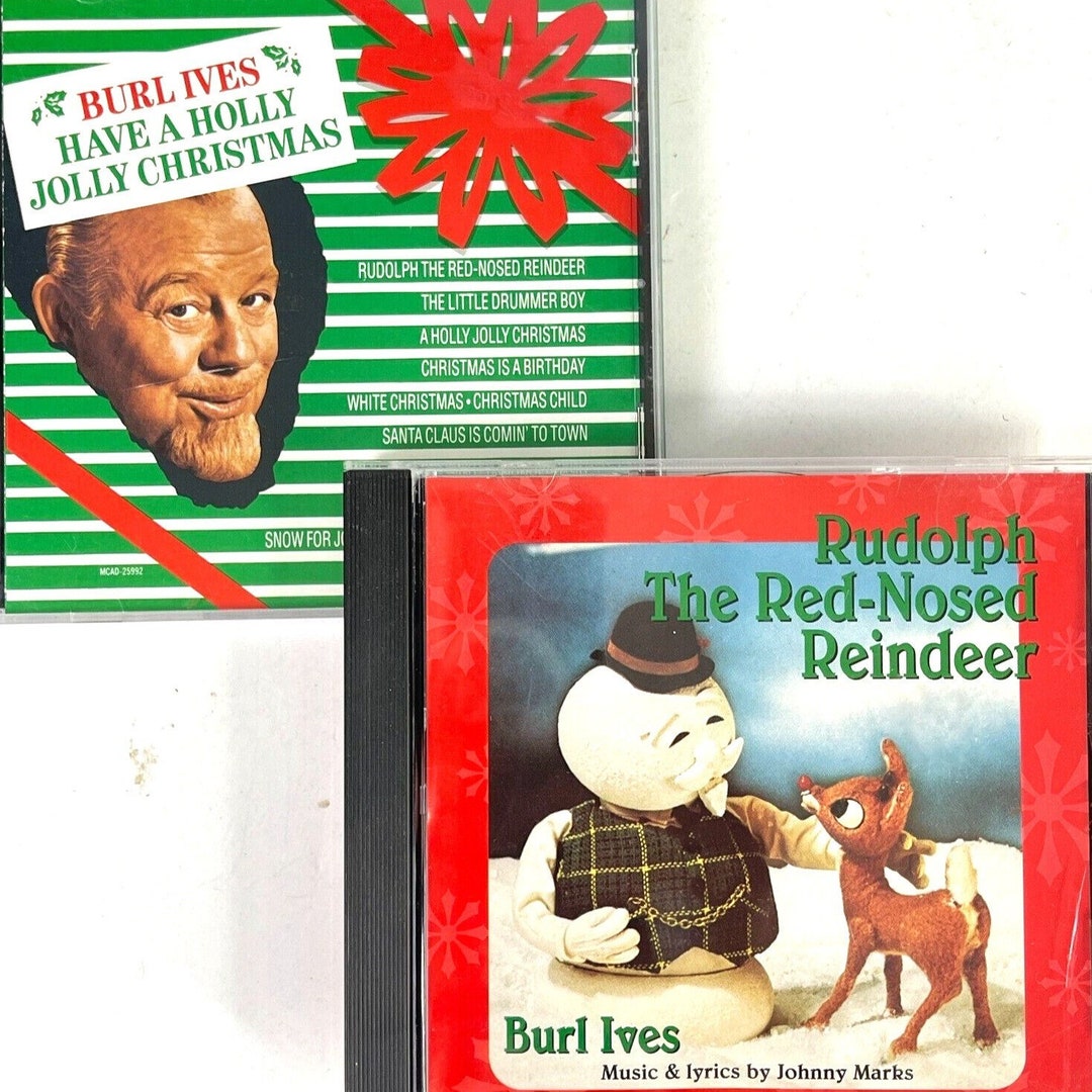 Burl Ives Holly Jolly Christmas Rudolph Red the Nosed Reindeer 2 CD ...