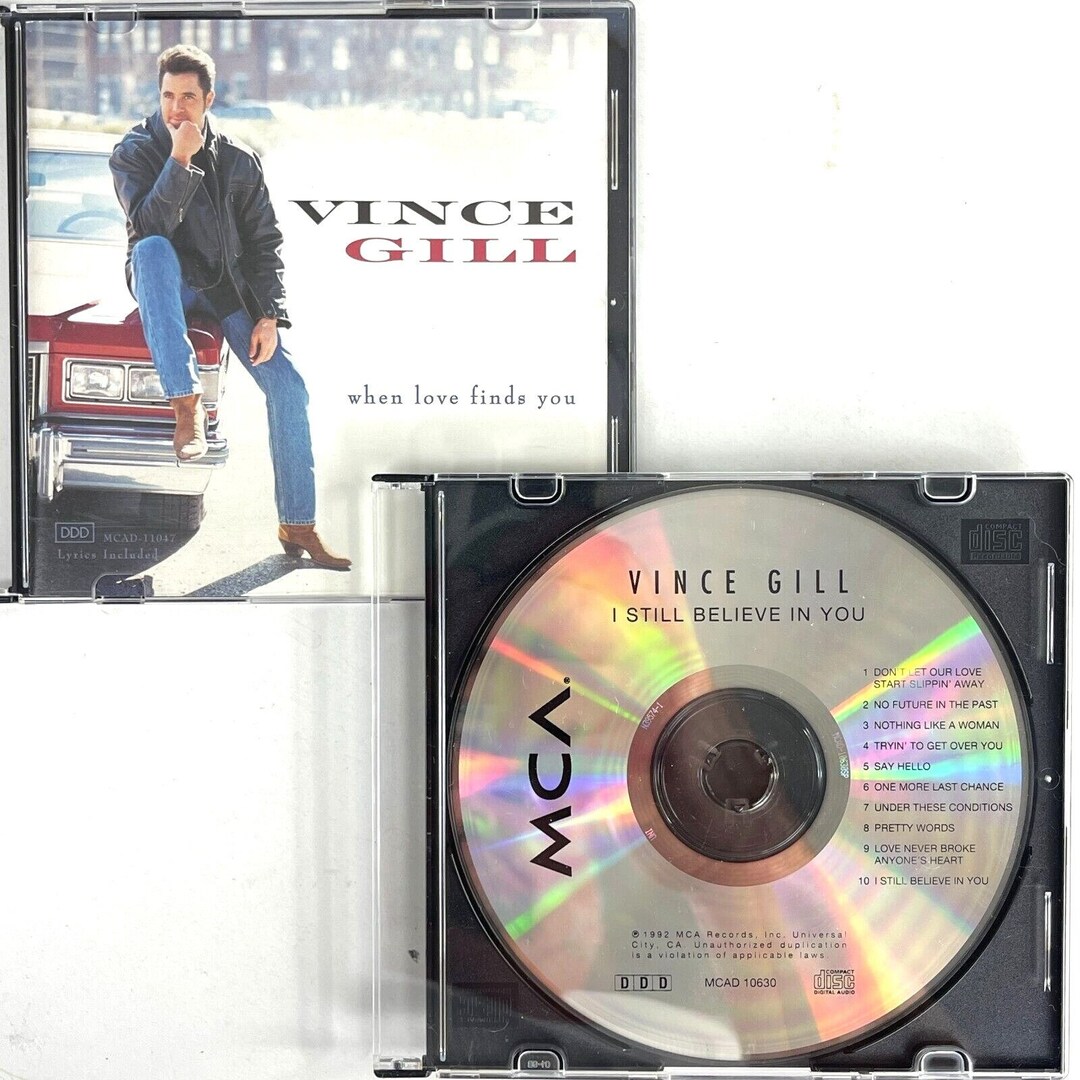 Vince Gill 2 CD Lot Still Believe in You 1992 + When Love Finds You ...