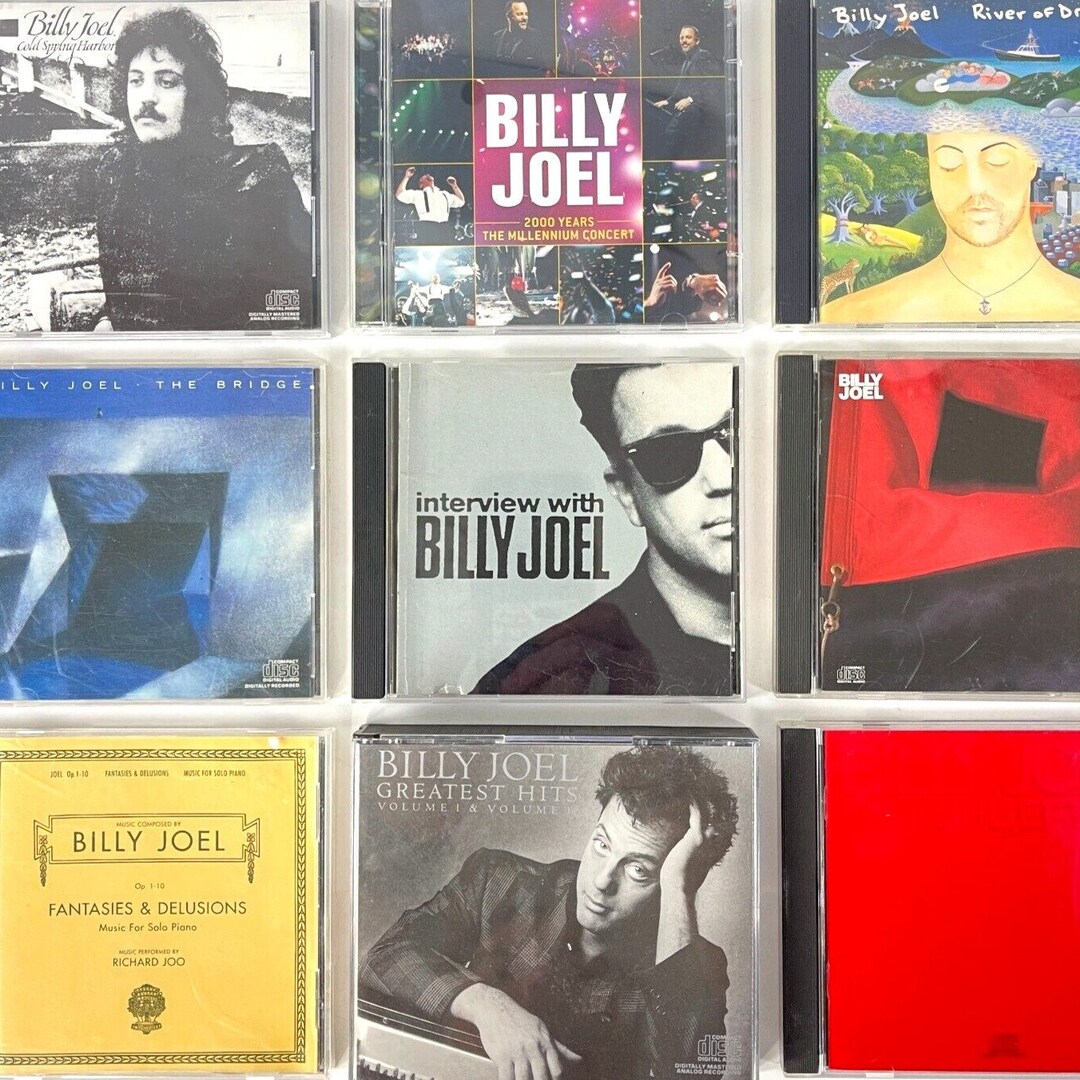 Billy Joel 9 CD Lot Hits Interview Millennium Live Bridge Cold Harbor ...