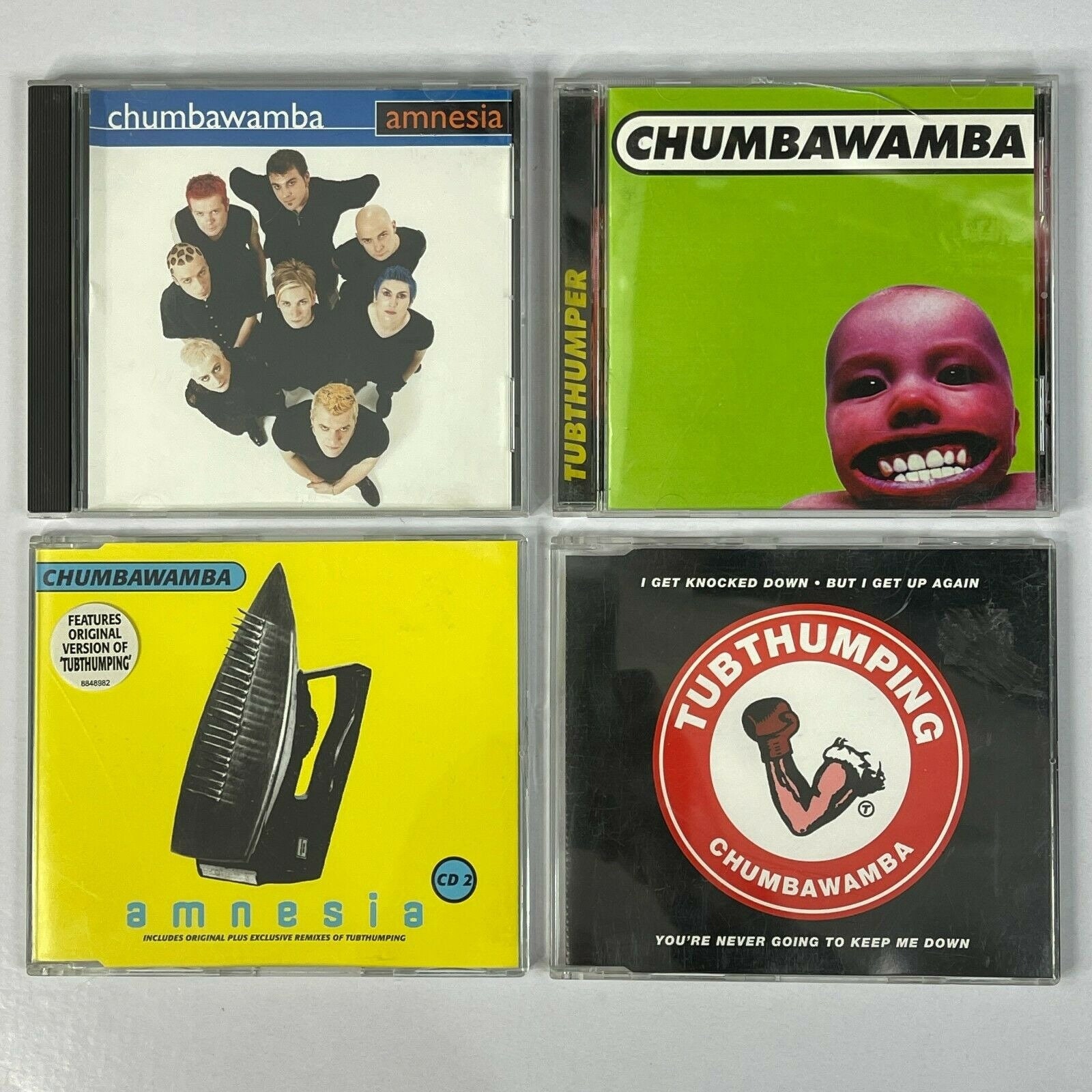 Chumbawamba 4 CD Bundle Tubthumping Amnesia Remix UK Promo - Etsy España