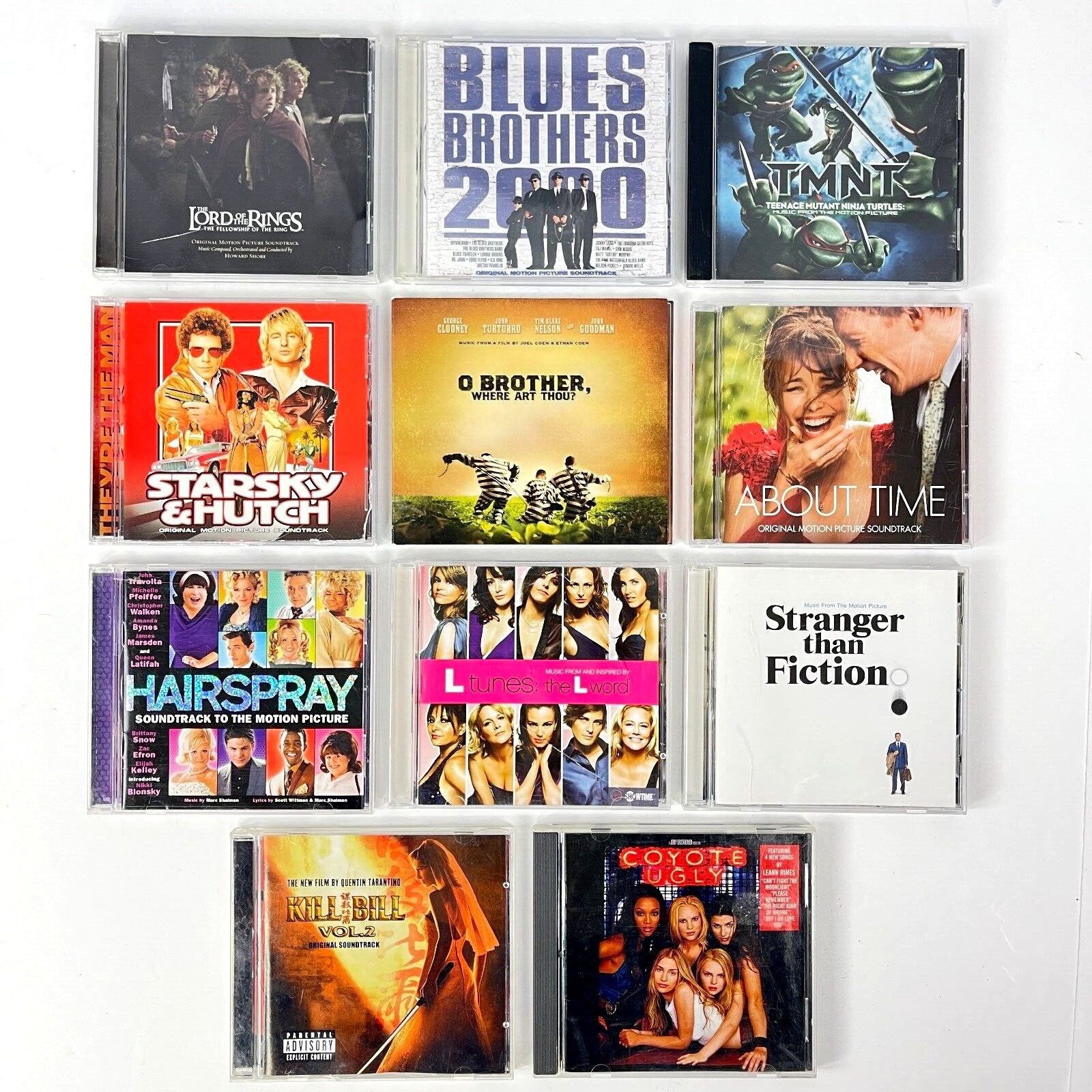 2000s Movie Soundtracks 11 CD Bundle Starsky Kill Bill Art Thou TMNT ...