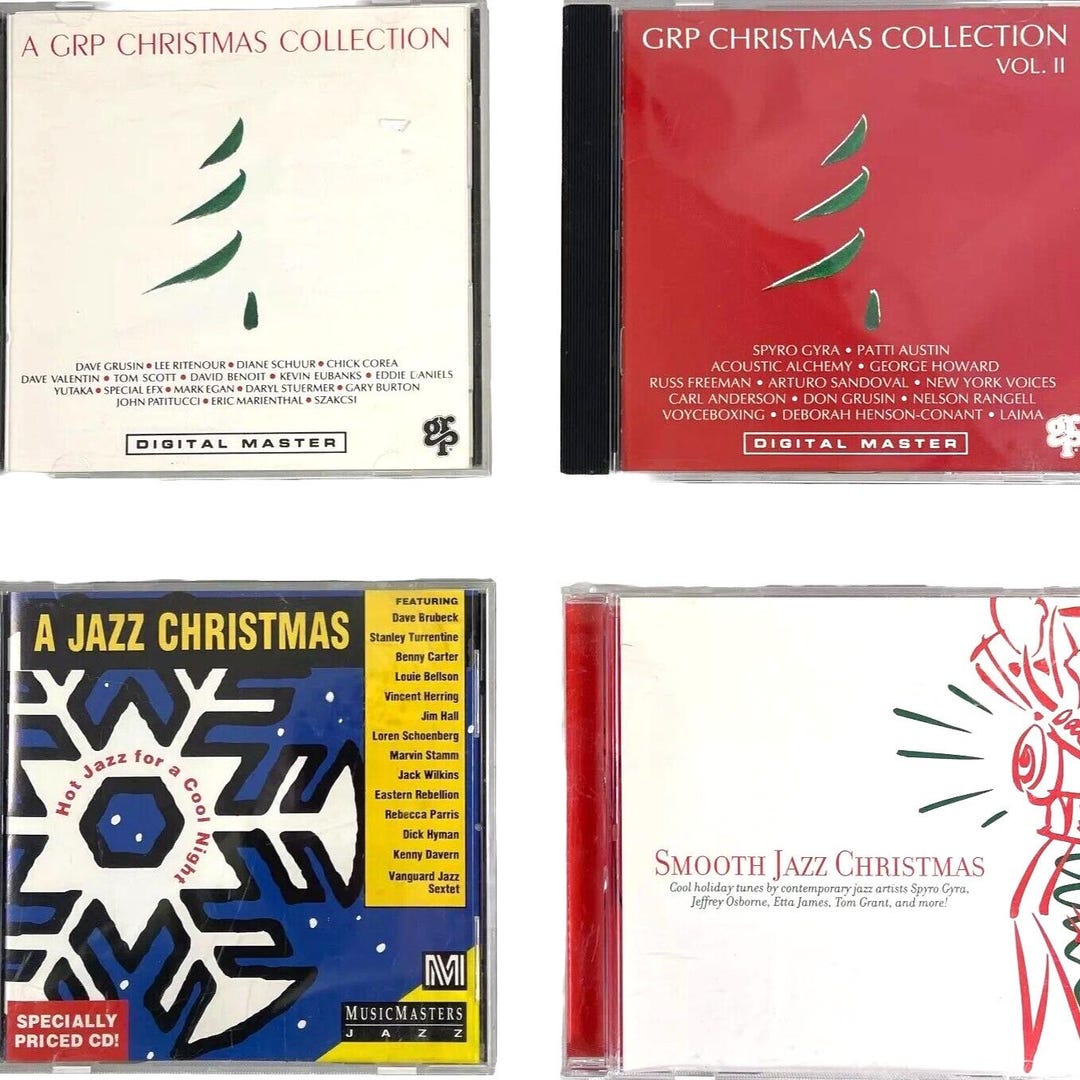 Jazz Christmas Collection 4 CD Bundle GRP Vols 1+2 Music Masters Smooth ...