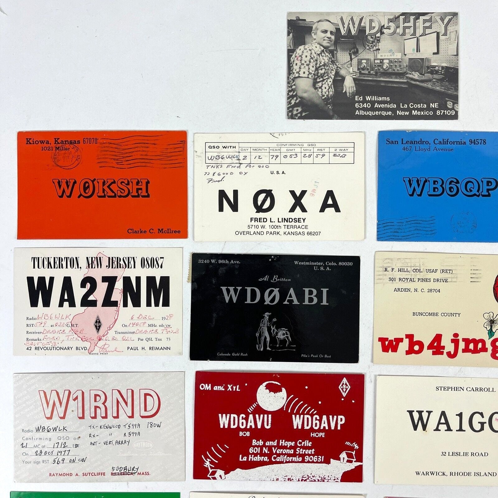 Ham Amatuer Radio Vintage QSL Card 21 USA Bundle 1970s/80s Postcards - Etsy
