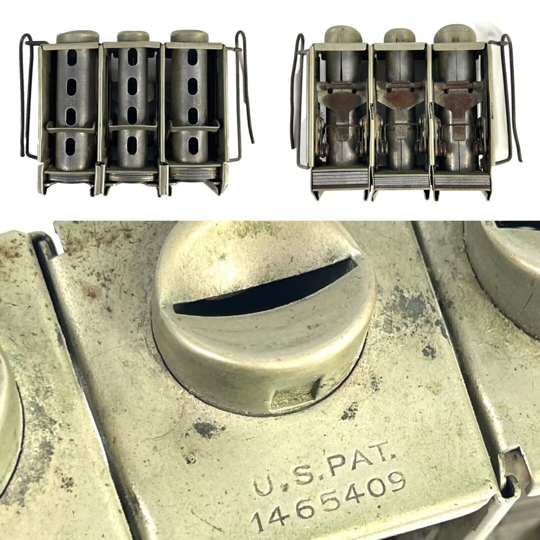 Vintage 3-barrel Coin Changer Quarter Dime Nickel Slots Steel US Pat ...