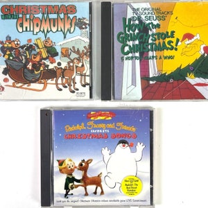 Christmas TV Specials Grinch Chipmunks Rudolph Frosty 3 CD Bundle - Etsy