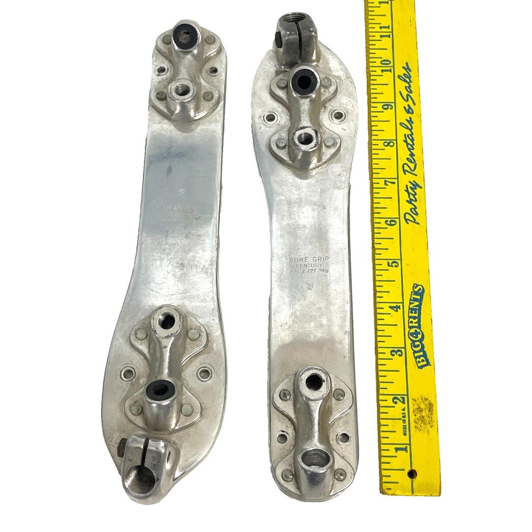 Sure Grip Century '9' Plates Vintage 2 Roller Skate Brackets W/toe Stop ...