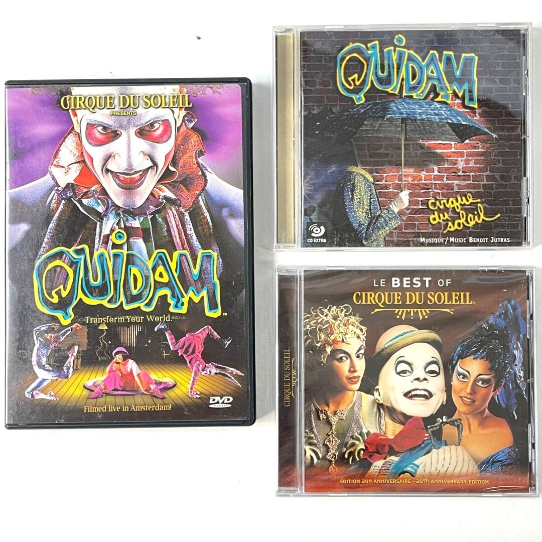 Cirque Du Soleil 3 CD DVD Bundle Quidam Live Amsterdam Concert - Etsy