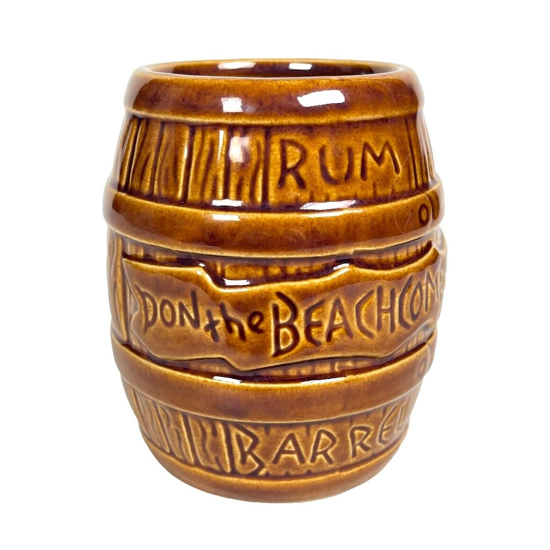 Don the Beachcomber Rum Barrel Tiki Farm Mug 2000s Reproduction Brown ...