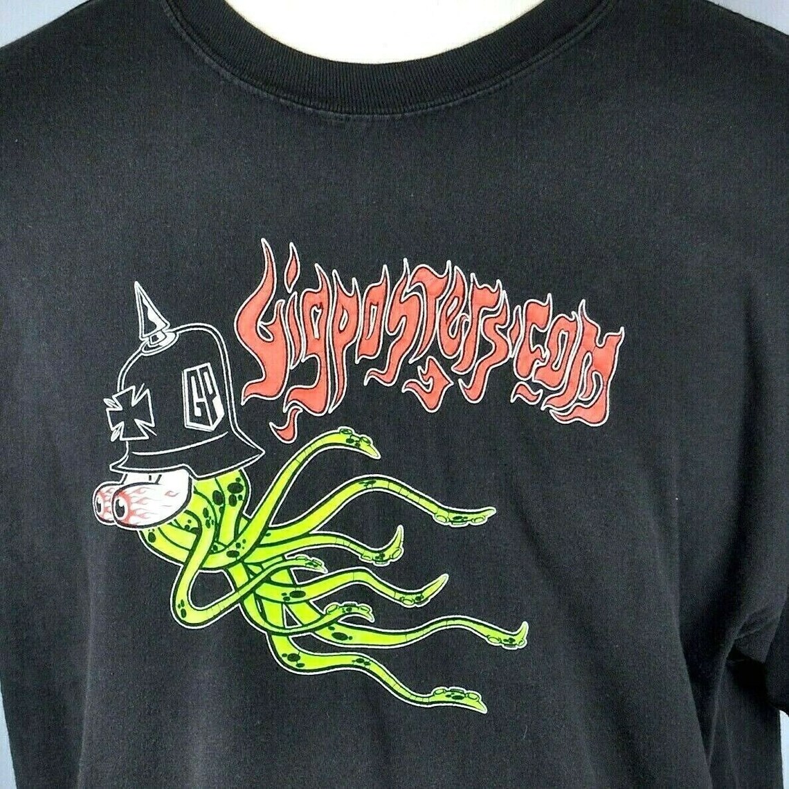 Gig Posters Lowbrow Squid Psych Kustom Kulture T-shirt XL Art Hot Rod ...