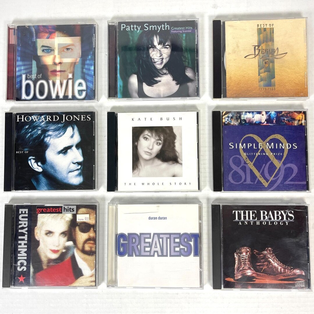 80s New Wave Rock Pop Hits 9 CD Bundle Bowie Bush Eurythmics Babys ...