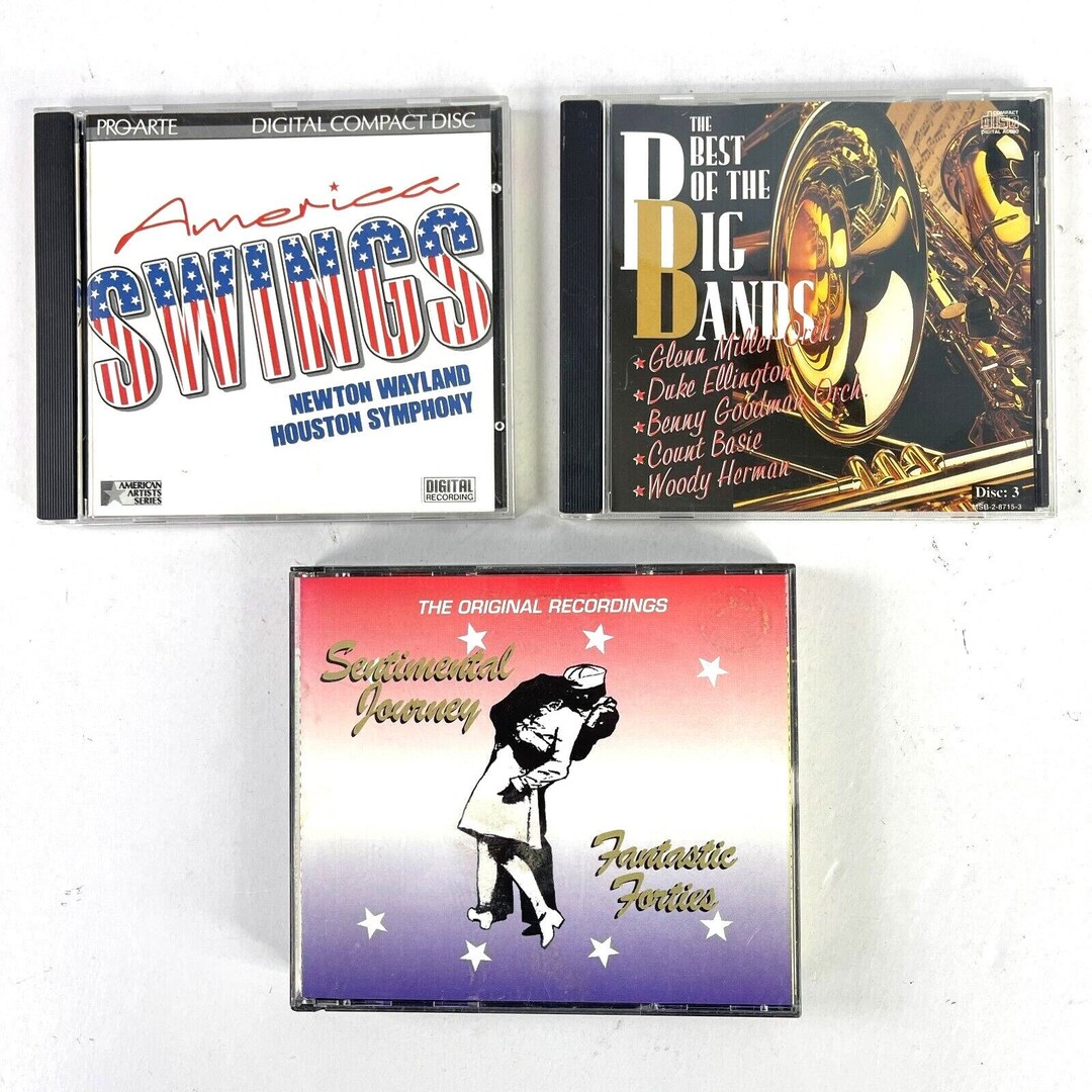 Swing Big Band 3 CD Bundle Best WW2 Sentimental Fab 1940s 2xcd America ...