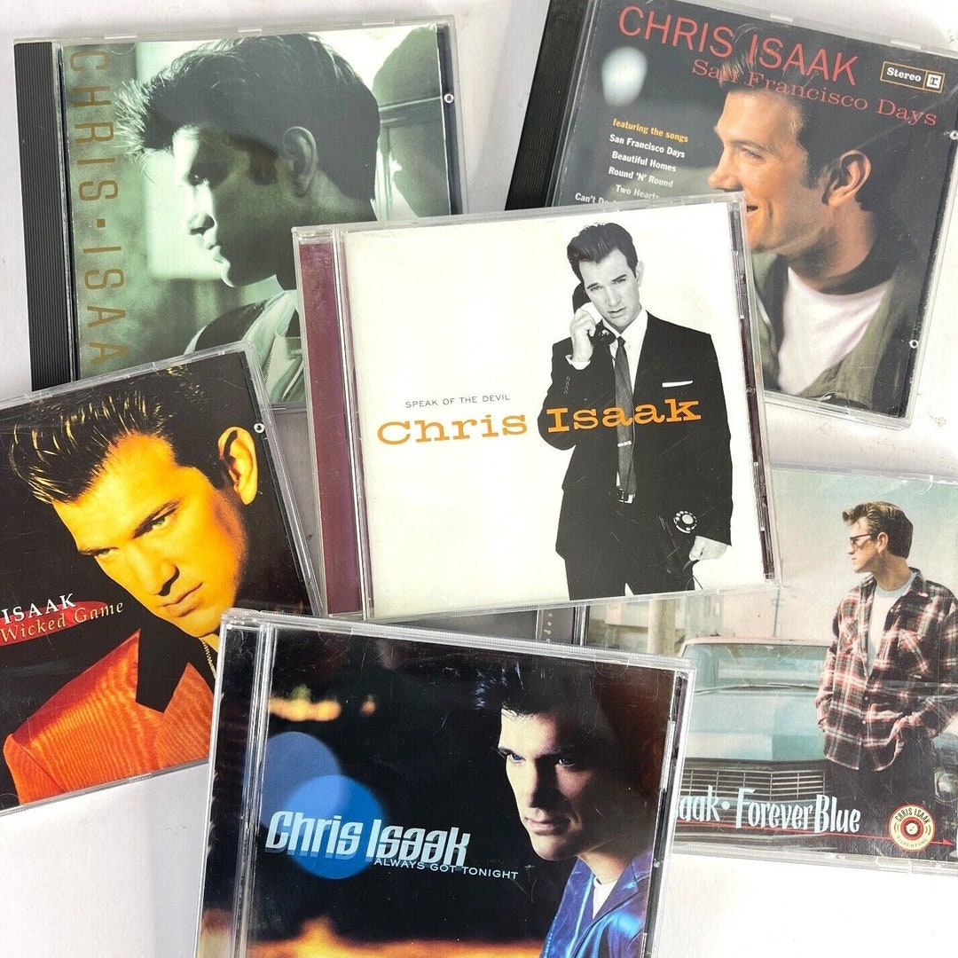 Chris Isaak 6 CD Lot Wicked Game Debut Forever Blue Speak of Devil HDCD ...