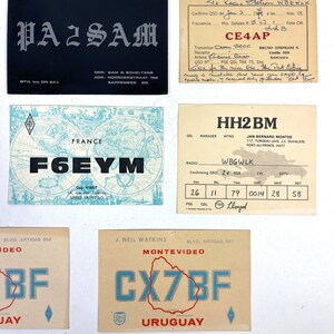 International Amatuer Ham Radio Vintage 11 QSL Card Bundle 1970s/80s ...