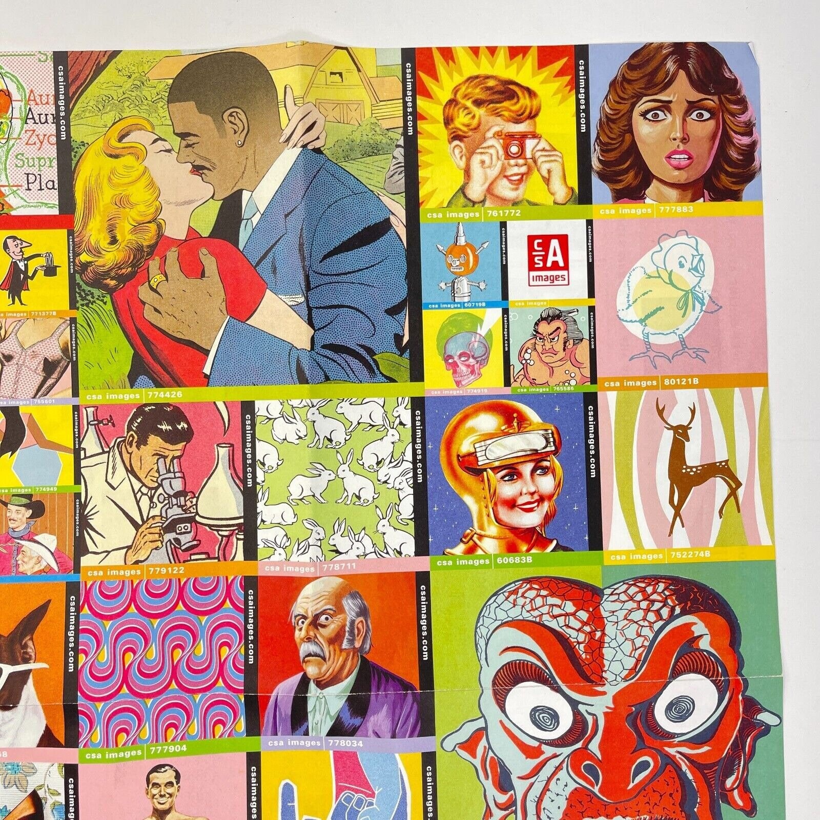 Pop Culture Graphic Stock Vtg French Paper CSA Fold Out Promo Poster ...