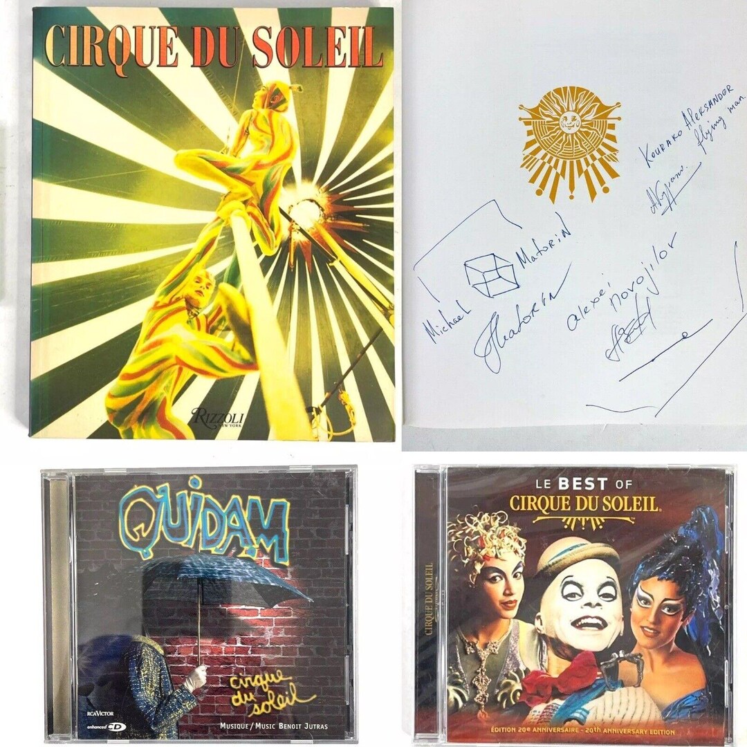 Cirque Du Soleil Vintage Rizzoli Pb Book Signed 1993 + Quidam + Le Best ...