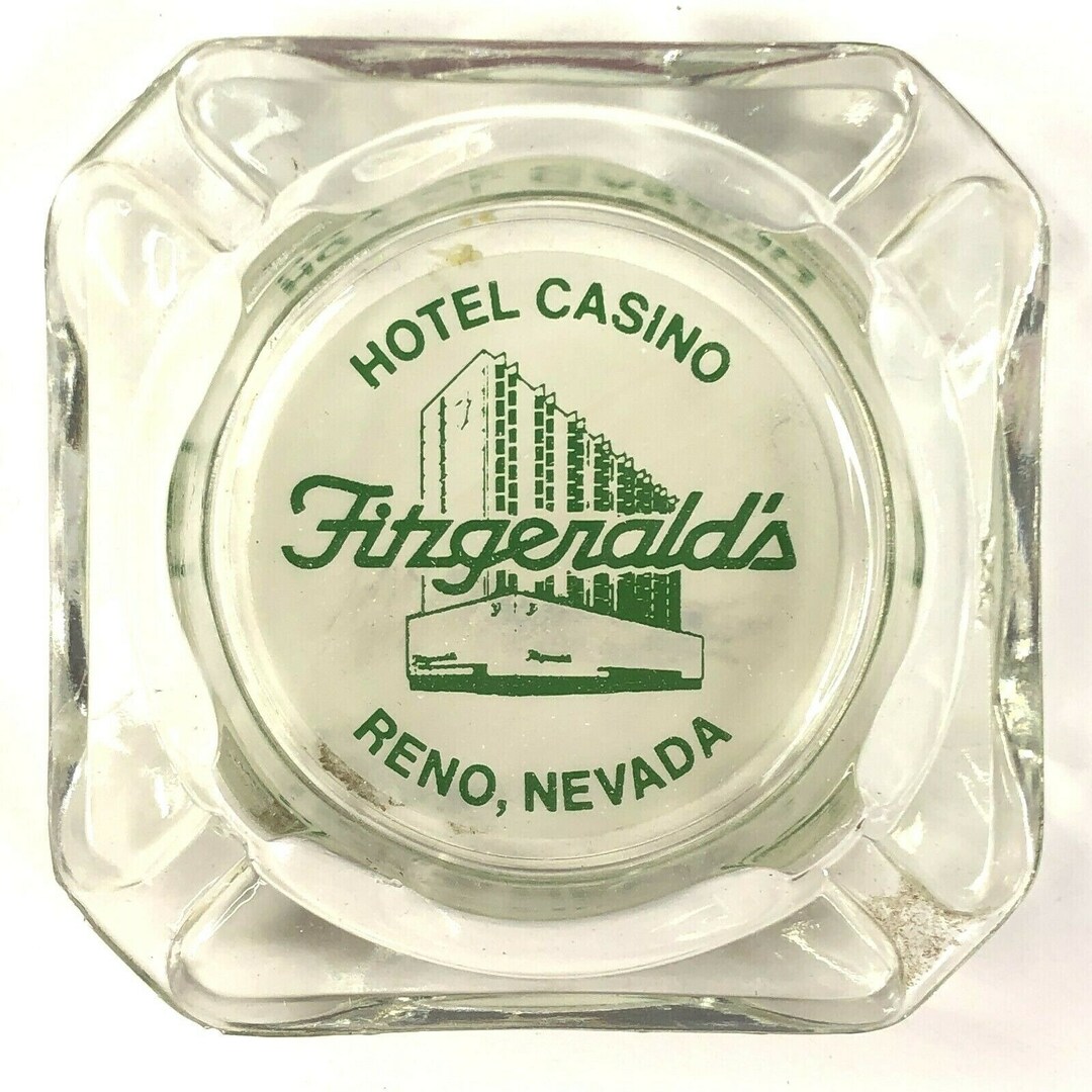 Vintage Fitzgeralds Hotel Casino Reno Nevada Ashtray Glass 1980s - Etsy