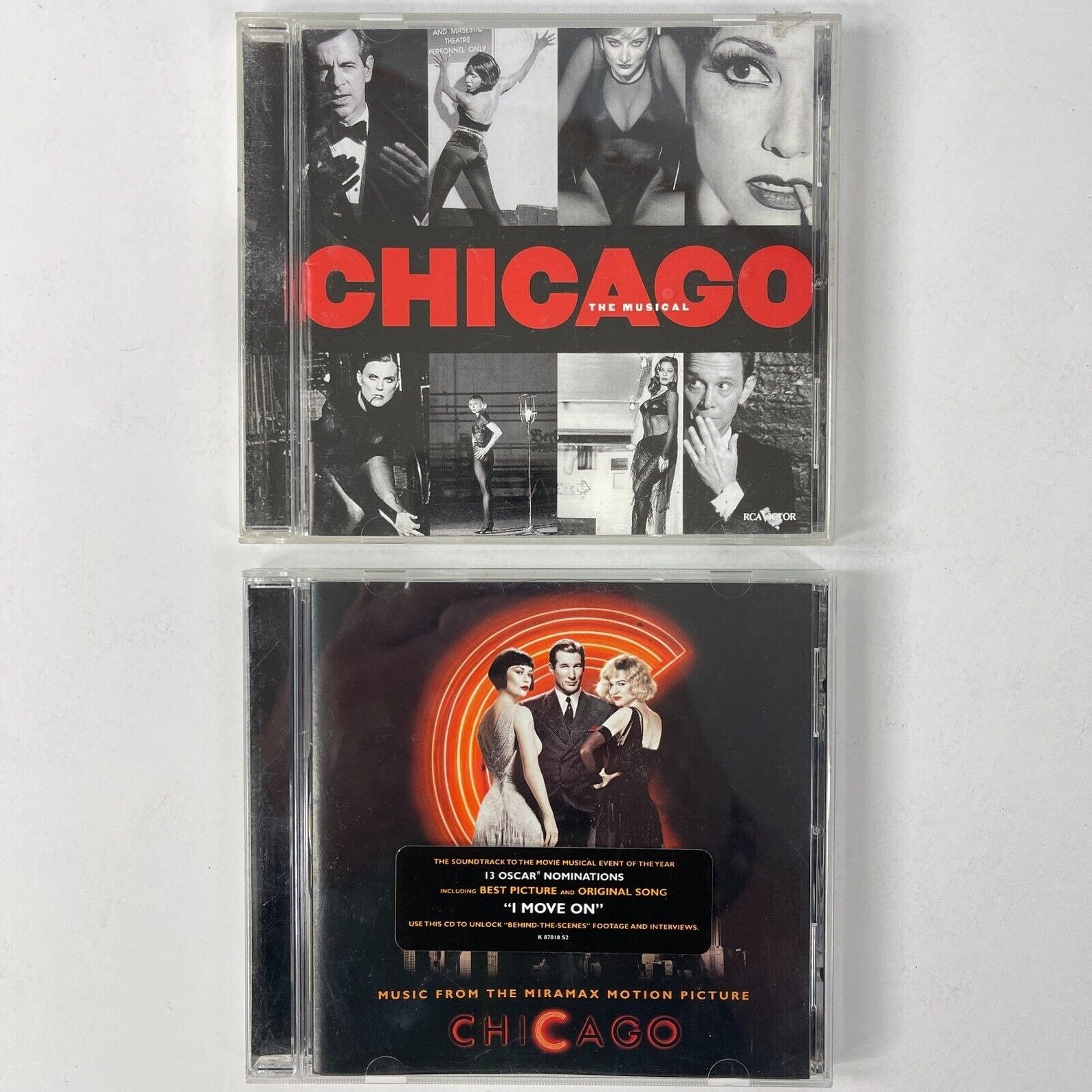 Chicago Broadway Musical 1997 + Movie Soundtrack 2002 2 CD Bundle Gere ...