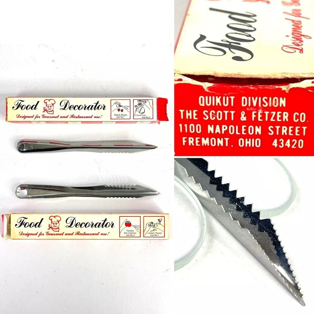 Food Decorator Vintage Kitchen Garnish Tool Scott Fetzer Quikut ...