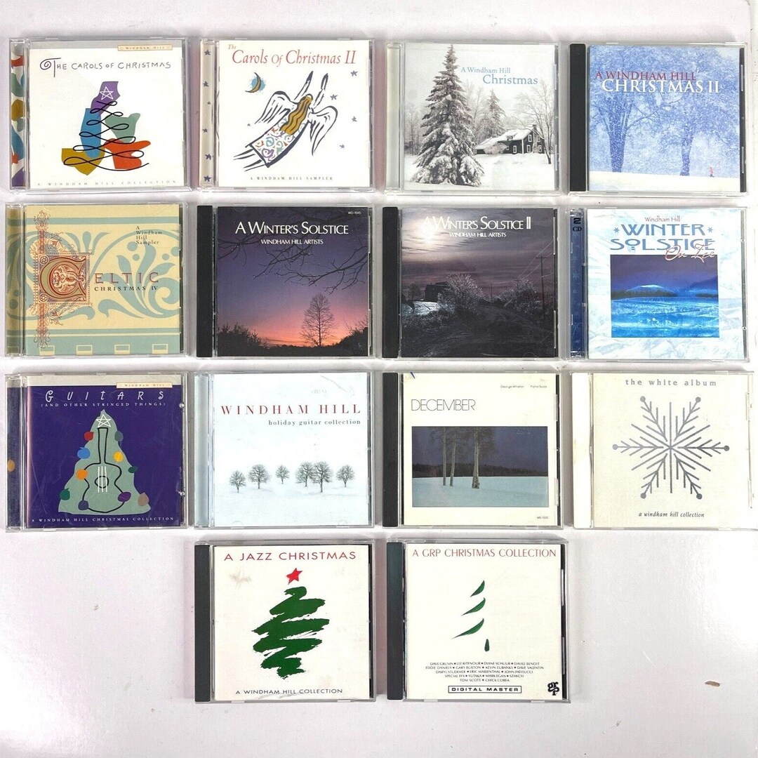 Windham Hill Christmas 14 CD Gundle Jazz Guitars Carols Solstice Celtic ...