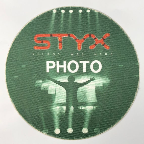 Vintage Styx Kilroy Was Here 1983 Photo Concert Pass Cloth - Etsy