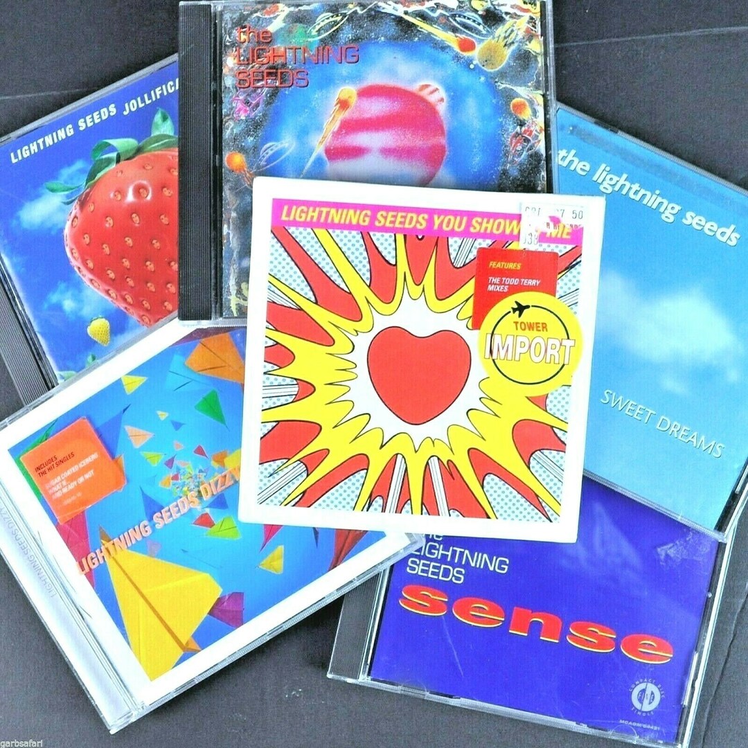 The Lightning Seeds 6 CD Bundle Sense Dreams Jollification Promos Dizzy ...