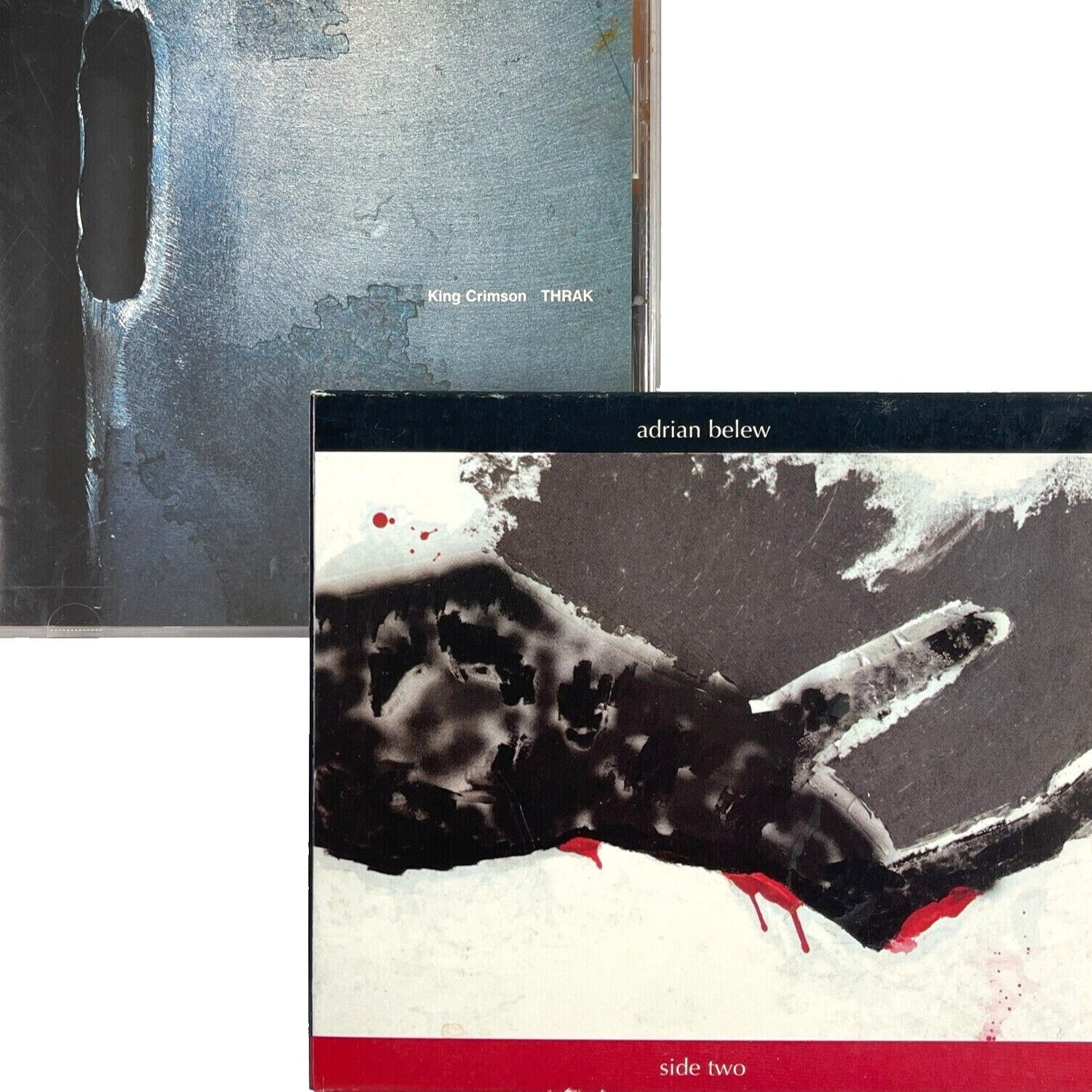 King Crimson Adrian Belew 2 CD Bundle Thrak 1995 Side Two HDCD 2005 ...
