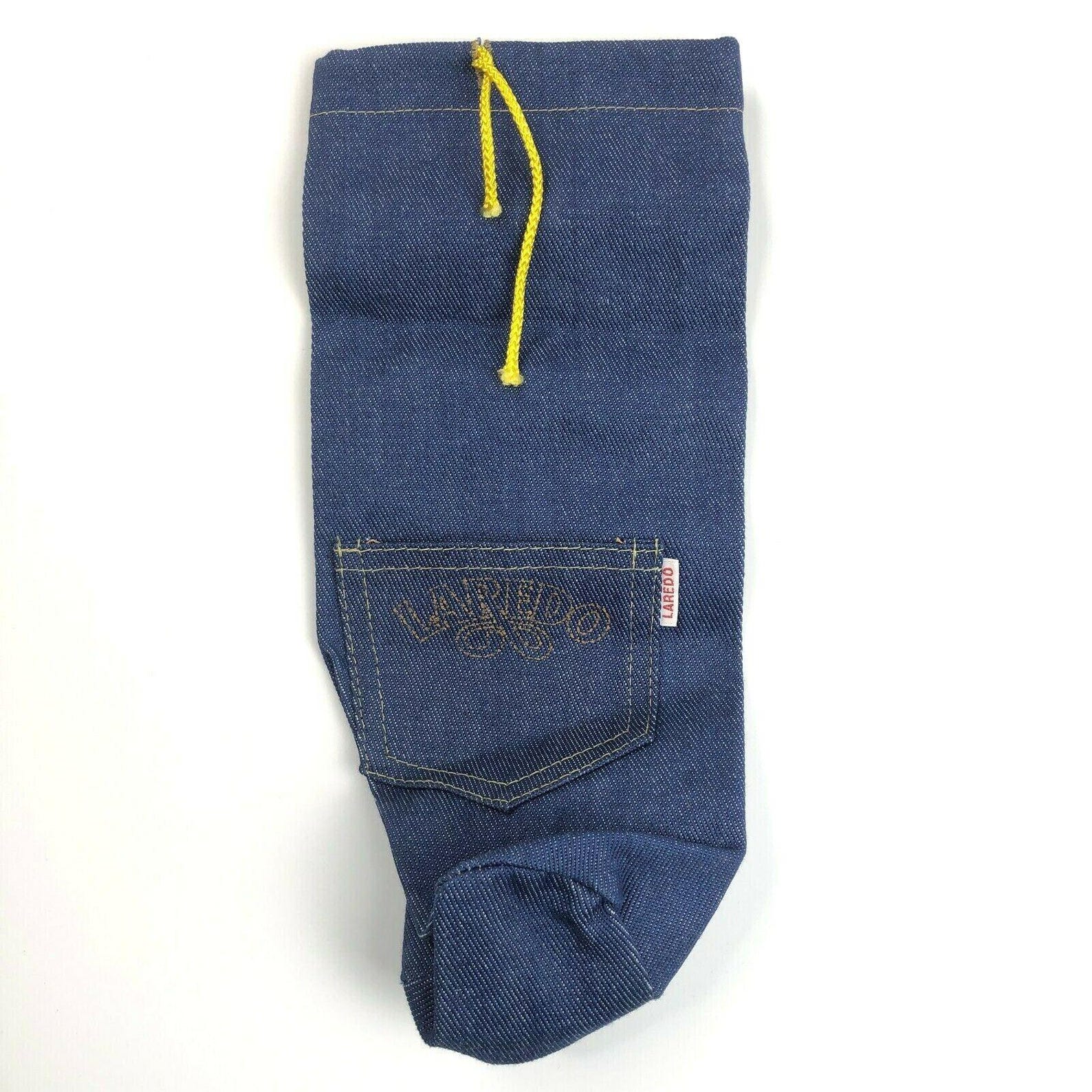 Laredo Western Wear Vintage Denim Wine Bottle Bag 1980s Jean Pocket ...